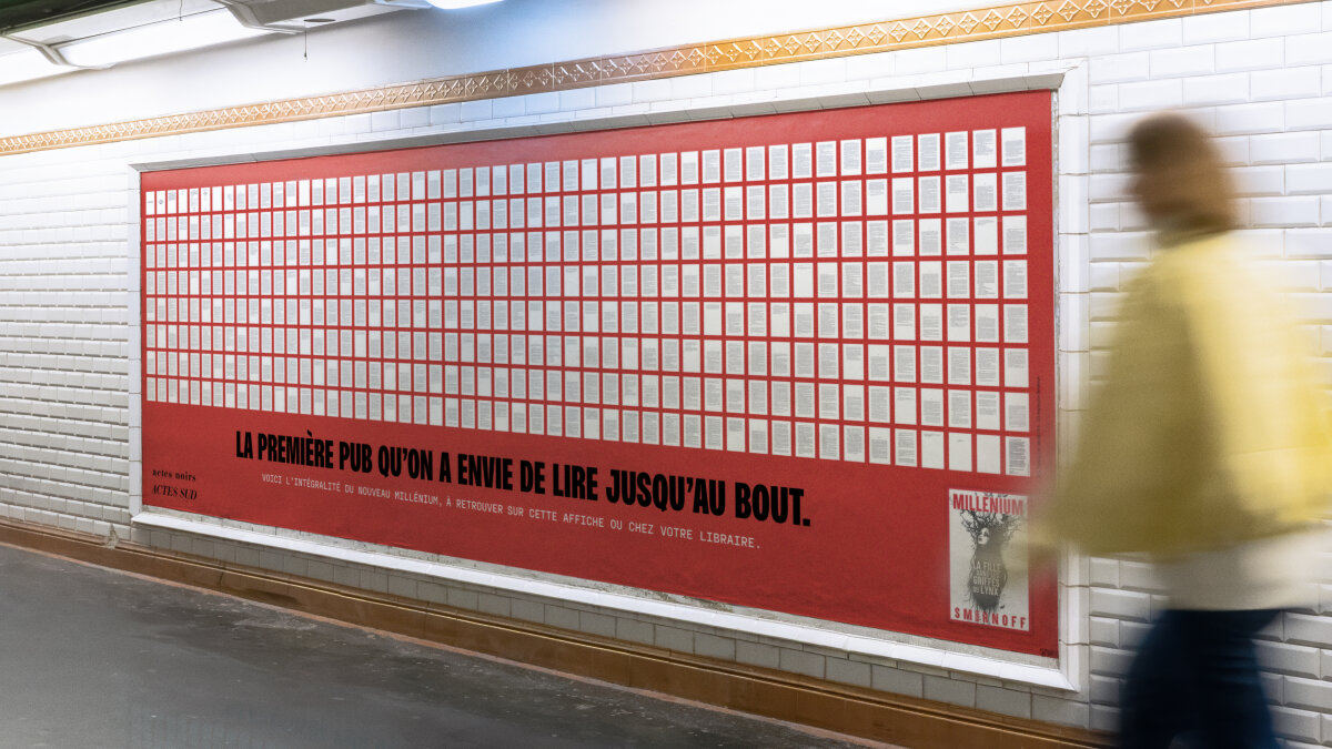 400 pages d'affichage pour la saga Millenium : quand le métro devient ...